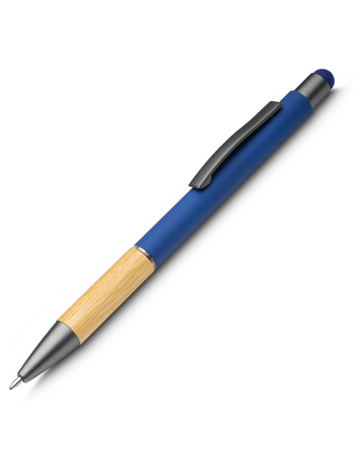 Caneta Esferografica Azul em Aluminio Personalizada - Caneta de Metal ...